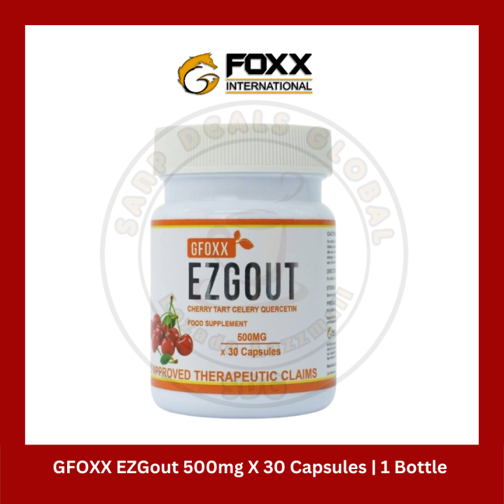 GFOXX ORIGINAL EZGout 500mg X 30 Capsules ( 1 Bottle ) | Lazada PH