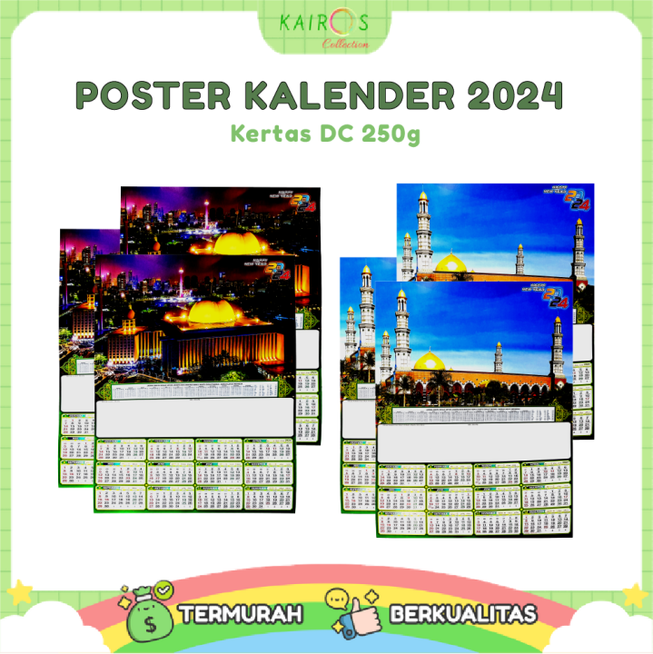 Poster Kalender Tahun 2024 | Lazada Indonesia