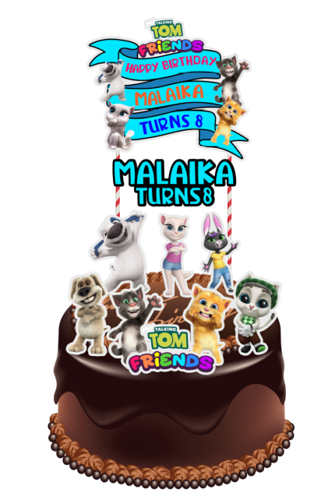Talking Tom Cake Topper | Lazada