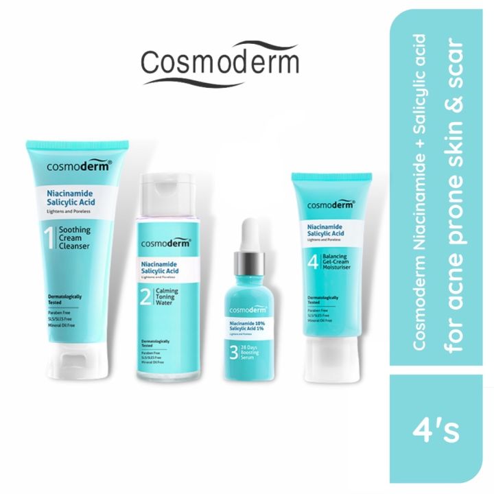 COSMODERM Niacinamide + Salicyclic Acid Series Boosting Serum / Cream ...