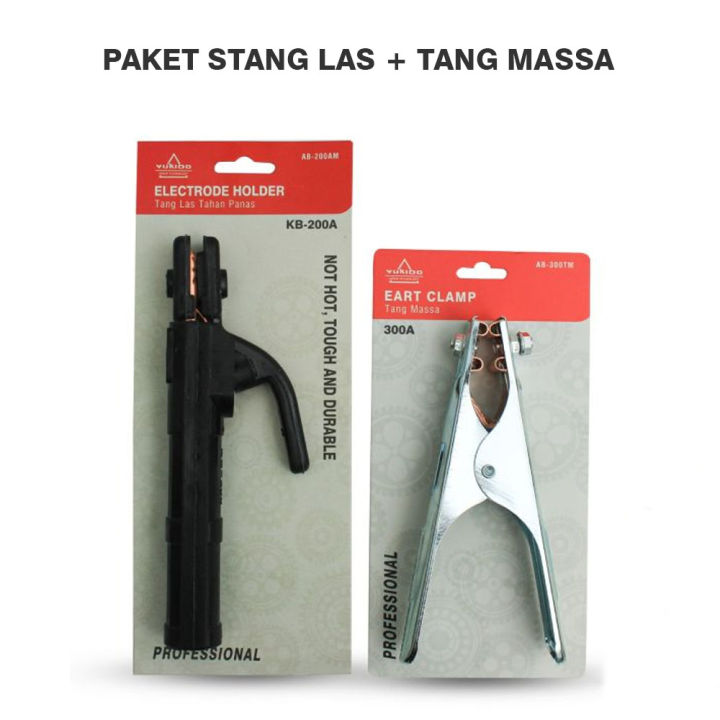 PAKET !! Tang Stang Penjepit Kawat Las Electrodes 200A yukido TANG MASA ...