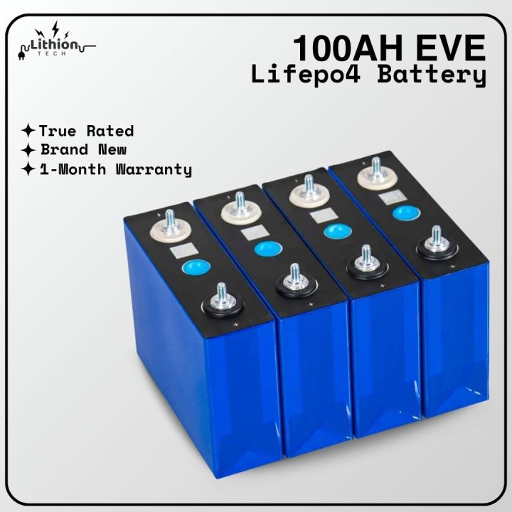 Lifepo4 100AH CATL EVE Battery 3.2v Prismatic Lifepo4 Lithium Ion Deep ...