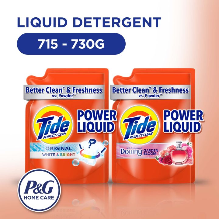 Tide Liquid Detergent Original White & Bright Garden Bloom 715G-730G ...