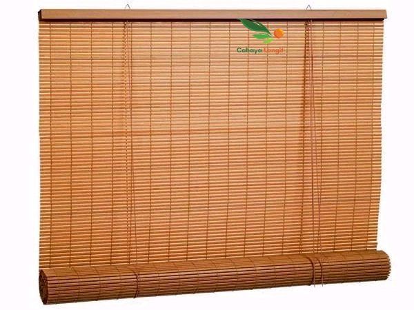 Kerai Bambu Tirai Bambu Full Kulit Bambu Polos 2 x 2 Meter | Lazada Indonesia
