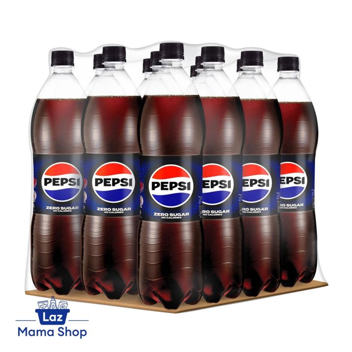 Pepsi Zero Sugar Cola Soda (12 x 1.5L) - Carton (Laz Mama Shop ...