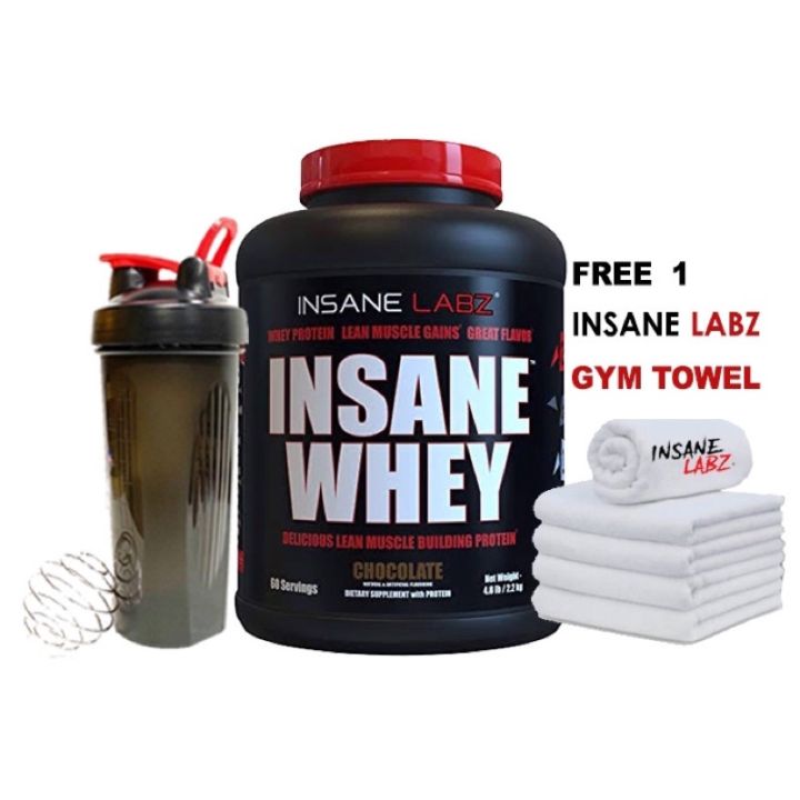 Insane Labz Insane Whey 5Lbs Free Gym Towel - Protein Powder InsaneLabz ...