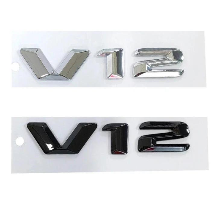 ABS Black Chrome Letters Car Fender For Mercedes Benz V12 CL600 W140 ...