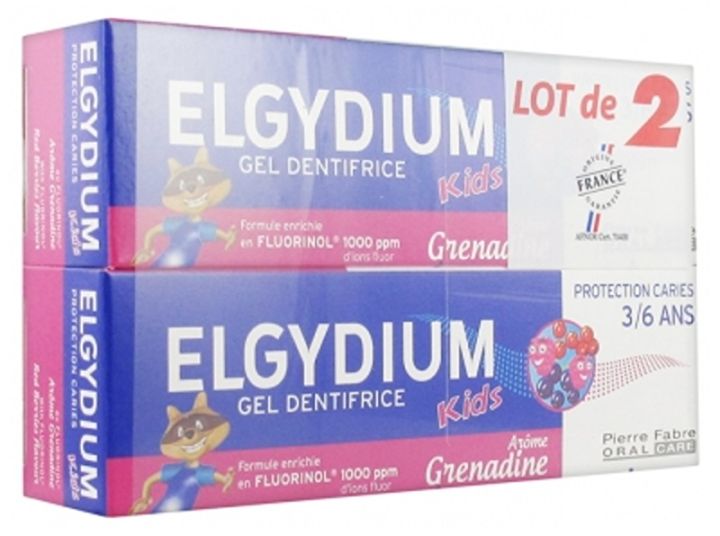 Elgydium Kids Toothpaste Gel Toothpaste Caries Protection 3/6 Years Old ...