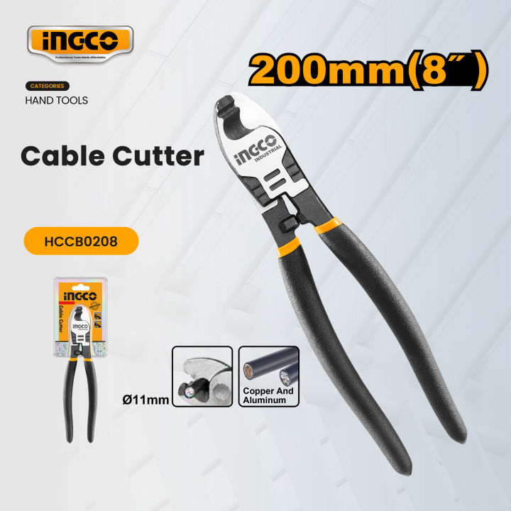 Ingco Industrial Cable Cutter 8" for Cutting Copper and Aluminum Cables ...