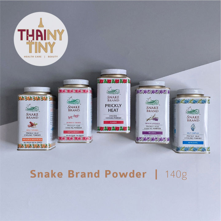 【READY STOCK】Snake Brand Prickly Heat Cooling Powder 140g Classic ...