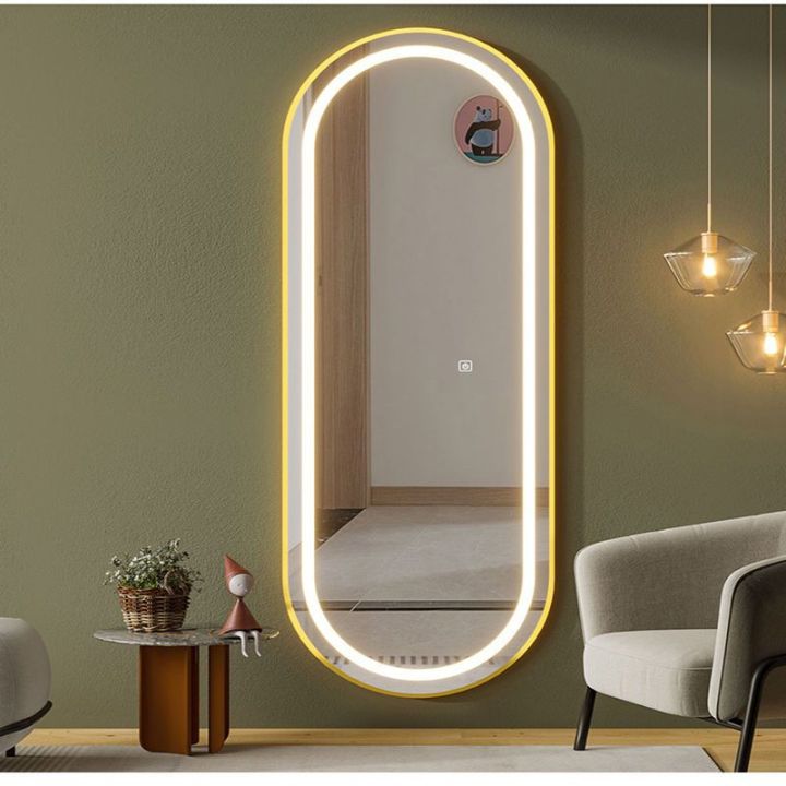 mirror whole body wall decor with frame big full body mirror smart oval ...