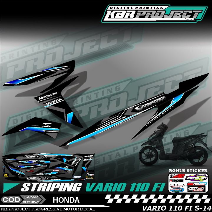 VARIO FI 110 STIKER MOTOR KEREN Stiker Striping VARIO FI 110 Lis ...