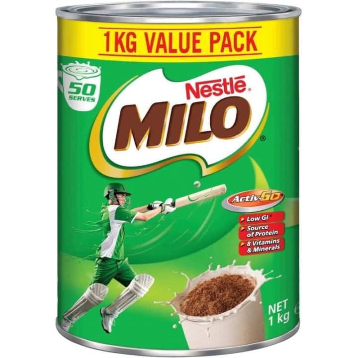 Australia's Nestle Milo Activ-Go Chocolate Malt Drink | 1kg Canister ...