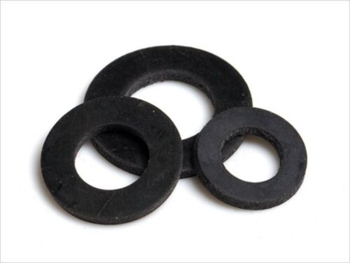 25/50/100pcs Form A Flat Black Thick Neoprene Rubber Washers - M3 M4 M5 ...