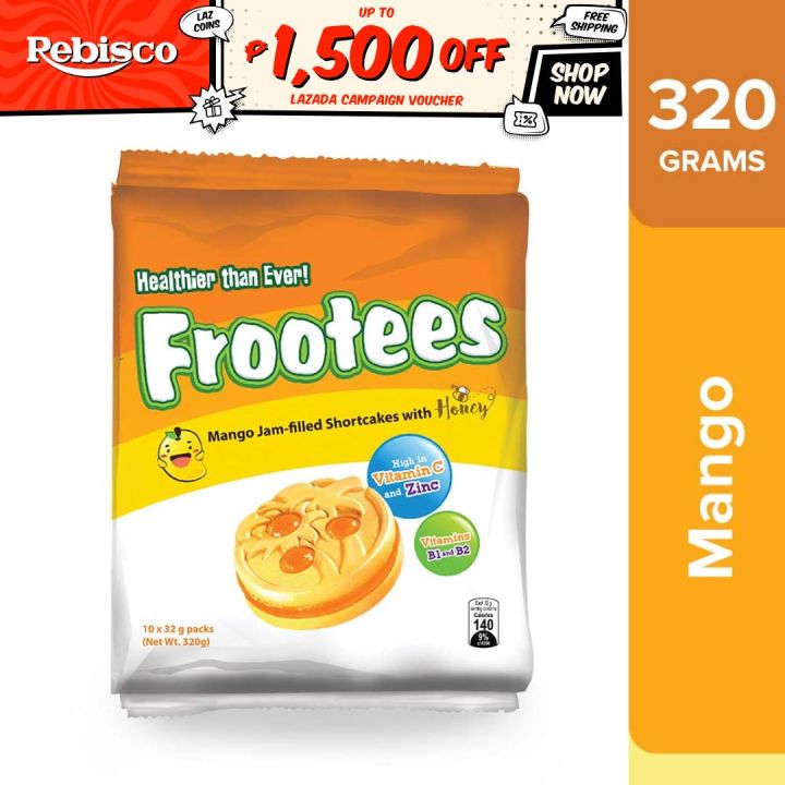 Frootees Mango Cookie Sandwich 32G X 10Pcs | Lazada PH