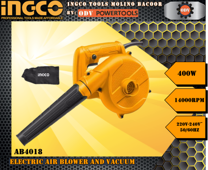 INGCO Electric Air Blower and Vacuum 400W AB4038 - ODV Powertools ...