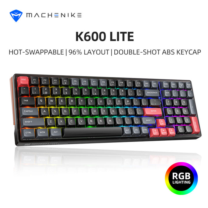 [New Arrival]Machenike K600 Lite Mechanical Keyboard 90% Layout 100 ...
