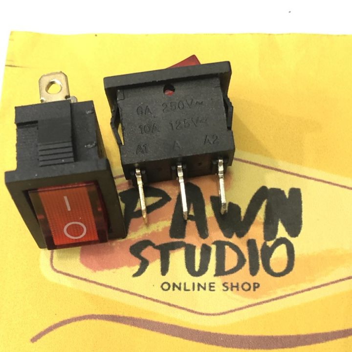 saklar switch on off 3p kecil / rocker switch 3 pin / switch karaoke 5 ...