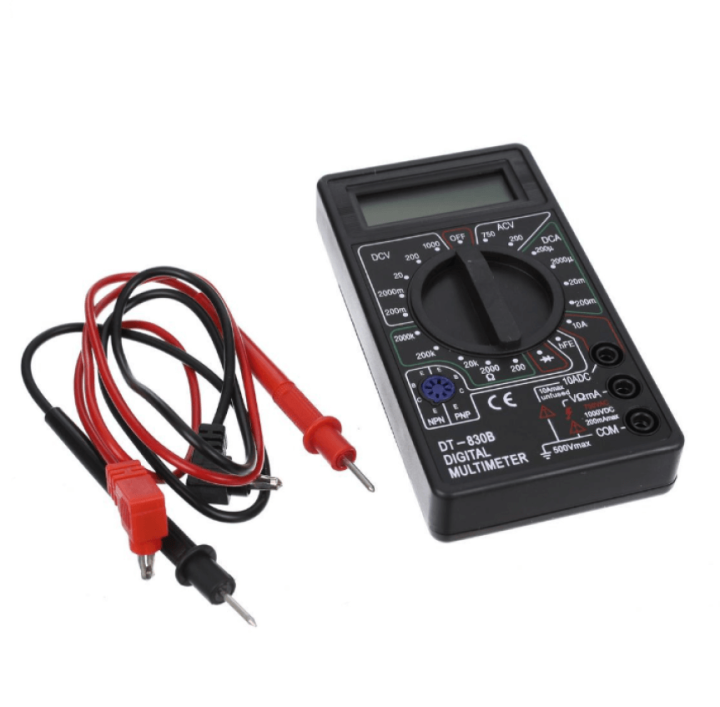 LCD Digital Multimeter NEW PROFESSIONAL AC/DC Volt Amp Ohm Diode hFE ...