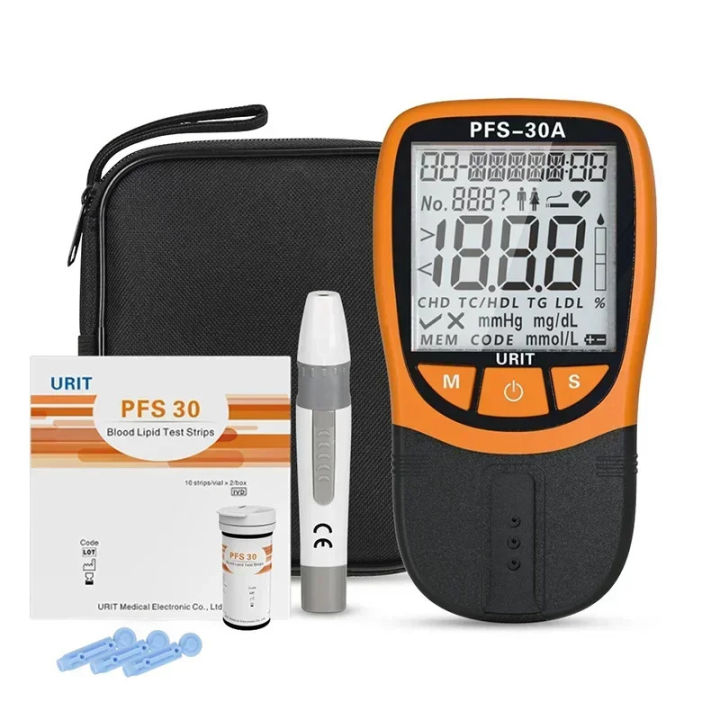 URIT 5 In1 TC/HDL/TG/LDL Blood Lipid Analyzer Monitoring Total ...