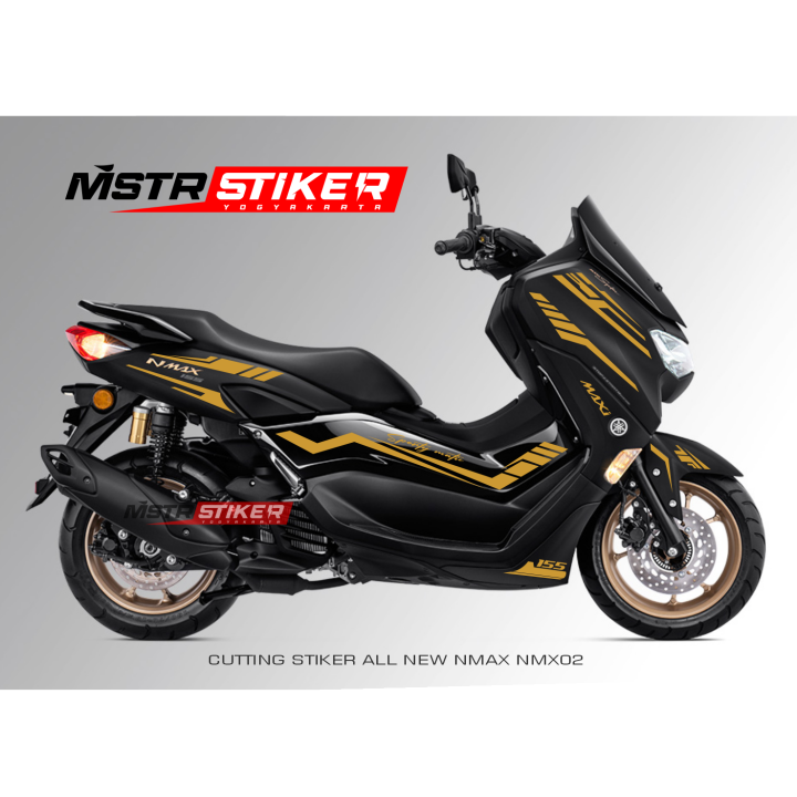 Stiker All New Nmax Hitam Cutting stiker Gold Nmx02 | Lazada Indonesia
