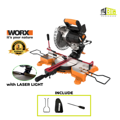 WORX WX-845.9 20V 216MM SLIDING COMPOUND MITER SAW (BARE TOOL ONLY ...