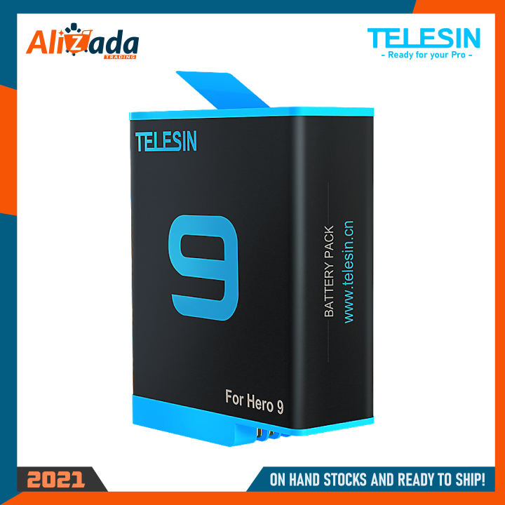 Telesin GoPro Hero 9 10 11 Lithium Battery Fully Decoded Rechargeable ...