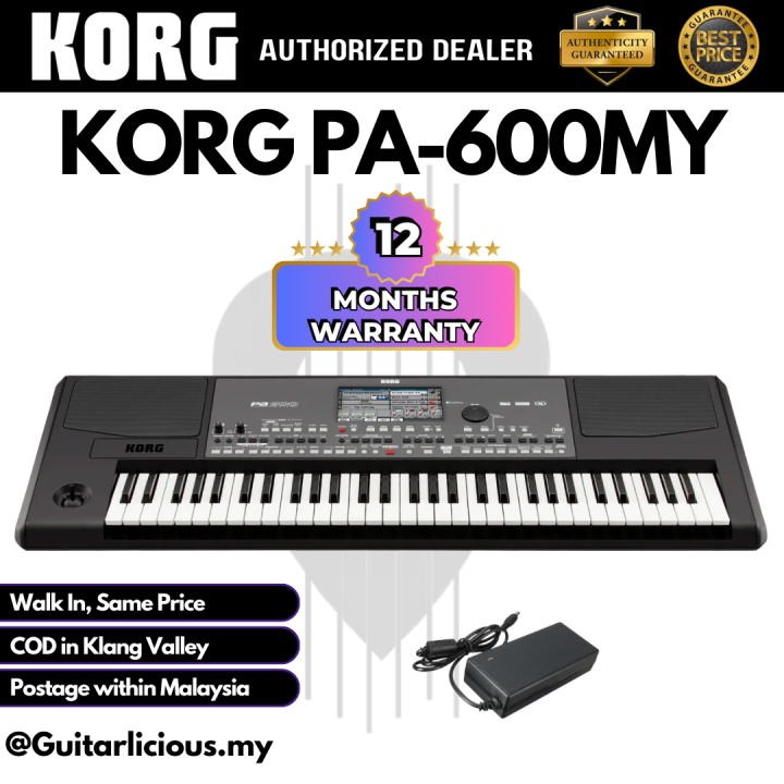 KORG PA600MY 61-key Arranger Workstation Keyboard ( PA-600-MY / PA 600 ...
