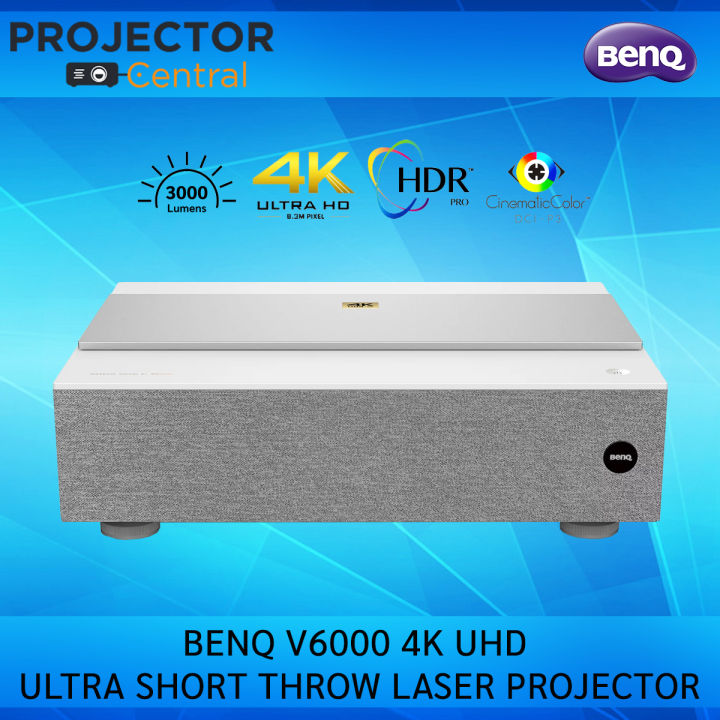 BENQ V6000 Ultra Short Throw True 4K UHD Laser Projection TV 3000 ANSI lumens, Excellent Colors ...