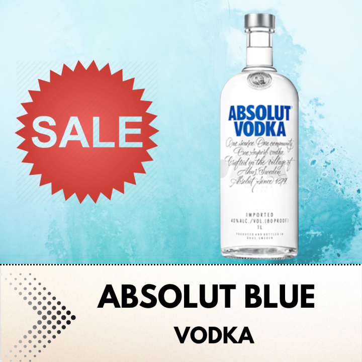 Absolut Blue Vodka 1 Liter | Lazada PH