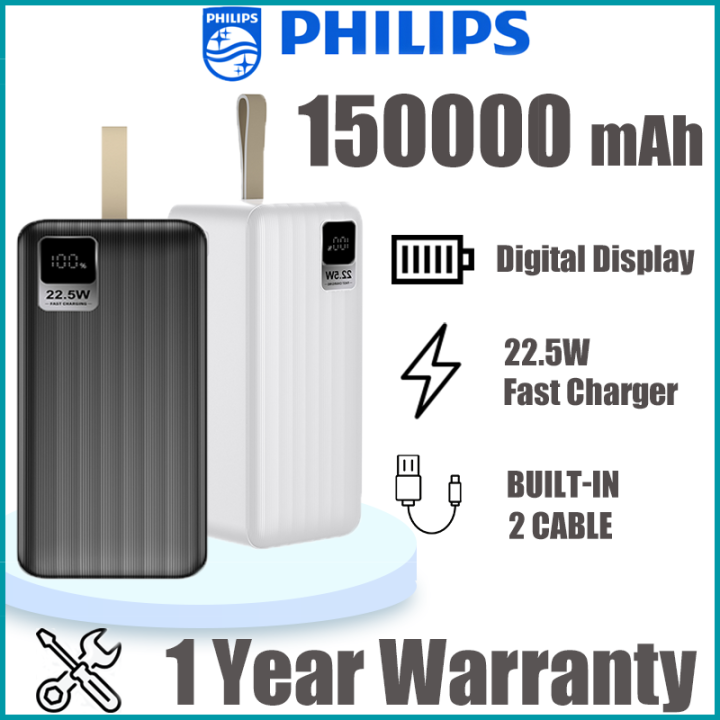 PHILIPS 150000mAh Multi-Functional Portable Powerbanks Fast Charging PD ...