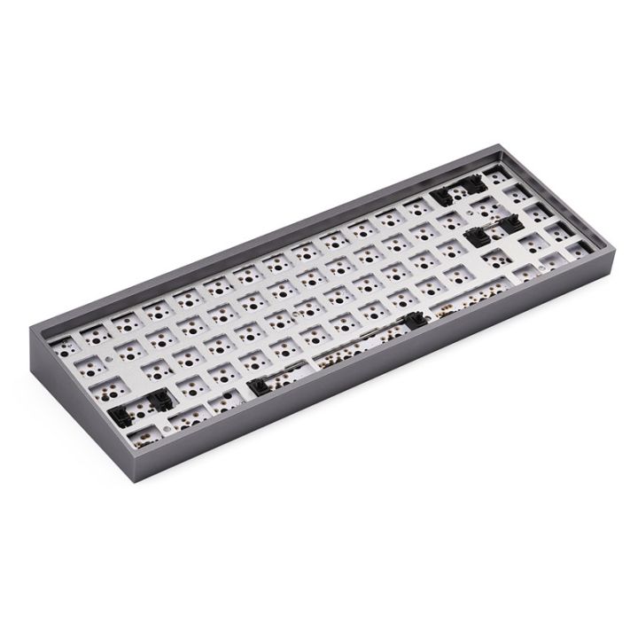 KBD 65% คีย์บอร์ดแบบกลไก CNC Pelat Aluminium เข้ากันได้กับ KBD65PCB ...
