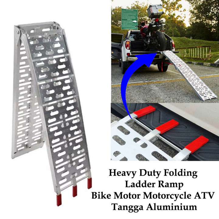 Heavy Duty Folding Ladder Ramp Bike Motor Motorcycle ATV Tangga ...