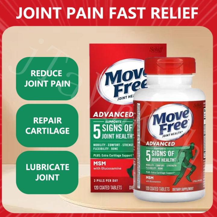 Move Free glucosamine advance plus Joint protectant MSM 120 tablets ...