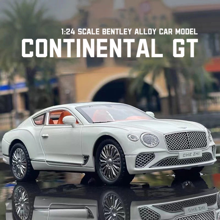 【RUM】1:24 Scale Bentley Continental GT Alloy Car Model Light & Sound ...