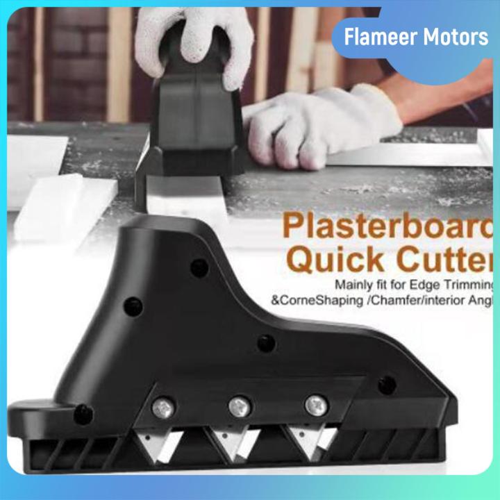 Flameer Gypsum Board Chamfer Edge Finishing Tool Drywall Planer Plasterboard Fast Cut Tool for ...