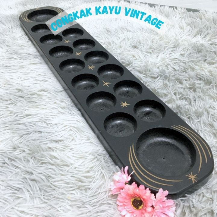 CONGKAK KAYU PERMAINAN TRADISIONAL KANAK-KANAK WOODEN (TIADA GULI) | Lazada