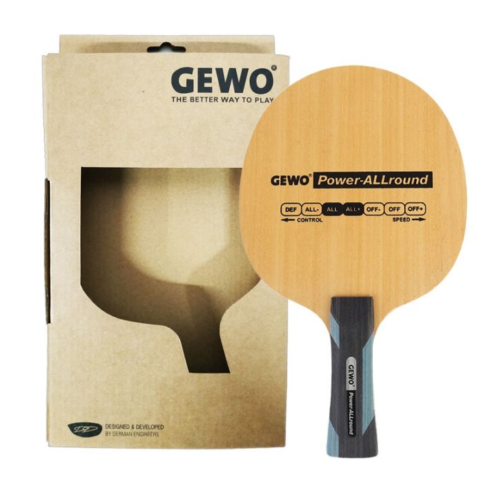 Original GEWO POWER ALLROUND Table Tennis Blade Racket (5 Ply Wood ...