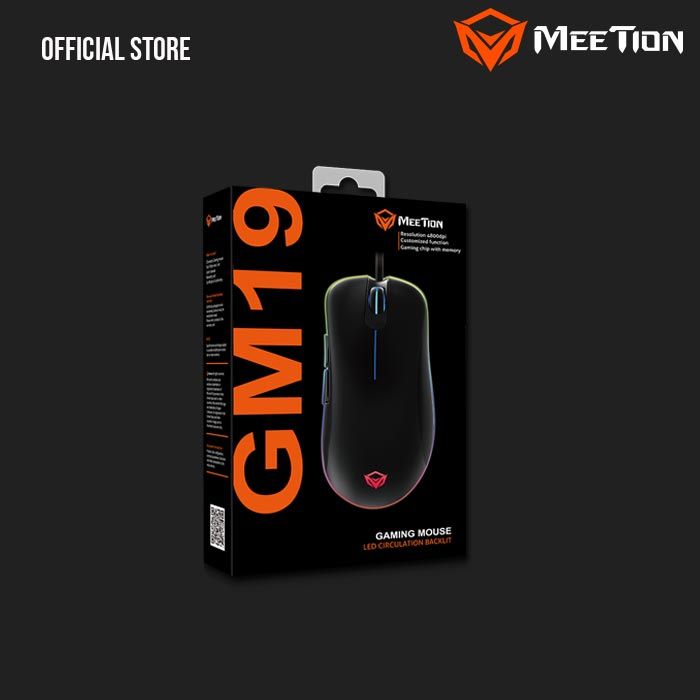 Meetion GM19 - Light RGB Gaming Mouse (6400 DPI) - For PC & Laptop ...