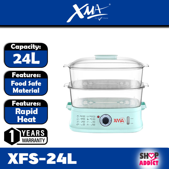 XMA Electric Food Steamer 24L With Water Level Indicator/ Pengukus ...
