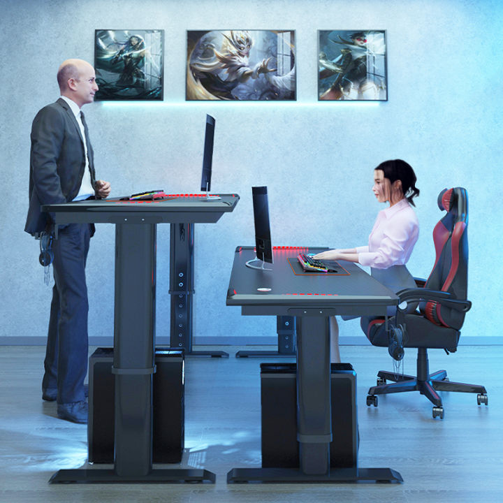 Lifting esports table carbon fiber desktop computer desk home desk can ...