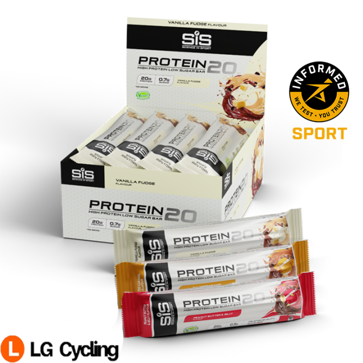 SIS Science in Sport Protein20 Bar 64g Running Cycling Sport Jogging ...