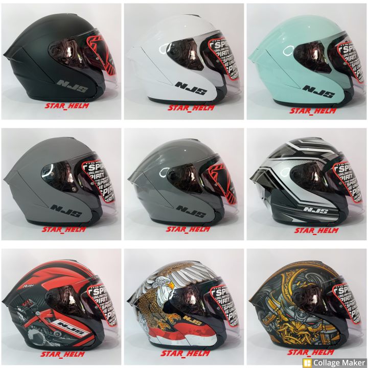 HELM NJS KAIROZ ORIGINAL 100% | HELM HALF FACE NJS KAIROZ ORIGINAL 100% ...