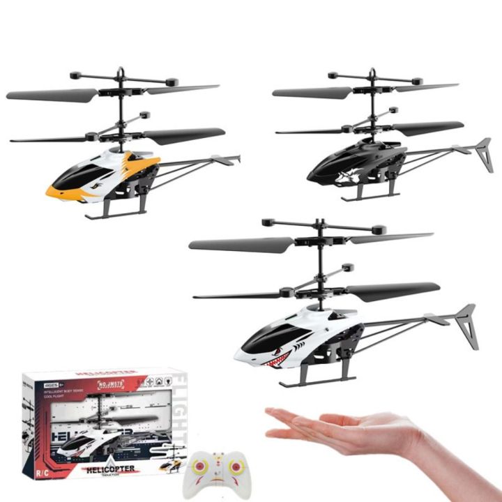OUTOPEAN White Yellow Black RC Helicopters 2 Channel Plastic Drone Mini ...