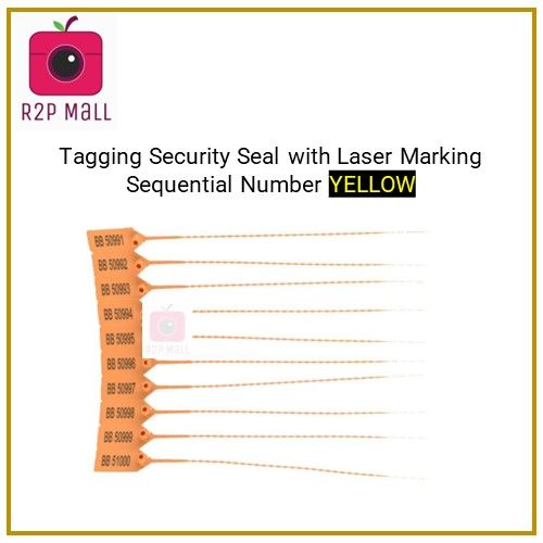 Tagging Security Seal with Laser Marking Sequential Number Cable Tight ...