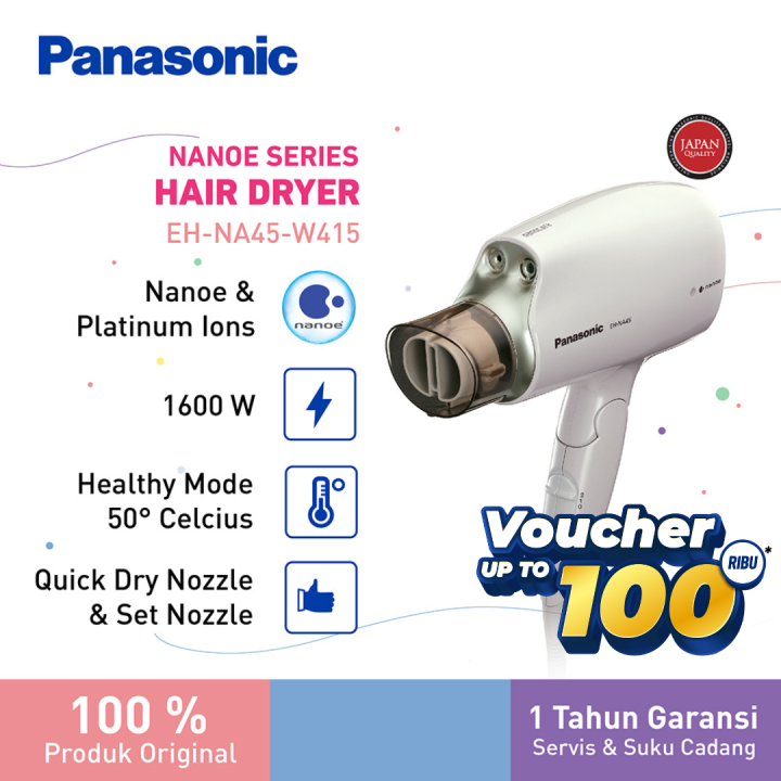 Panasonic EH-NA45-W415 Hair Dryer Nanoe Series - White | Lazada Indonesia
