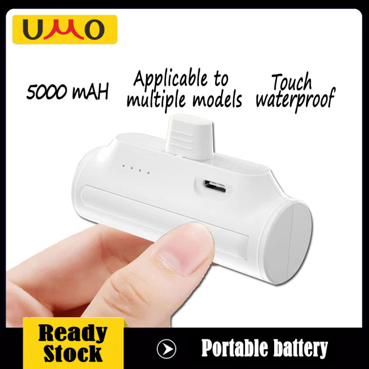 UMO Capsule Mini Power Bank Ultra Thin Small Portable Universal Pocket ...