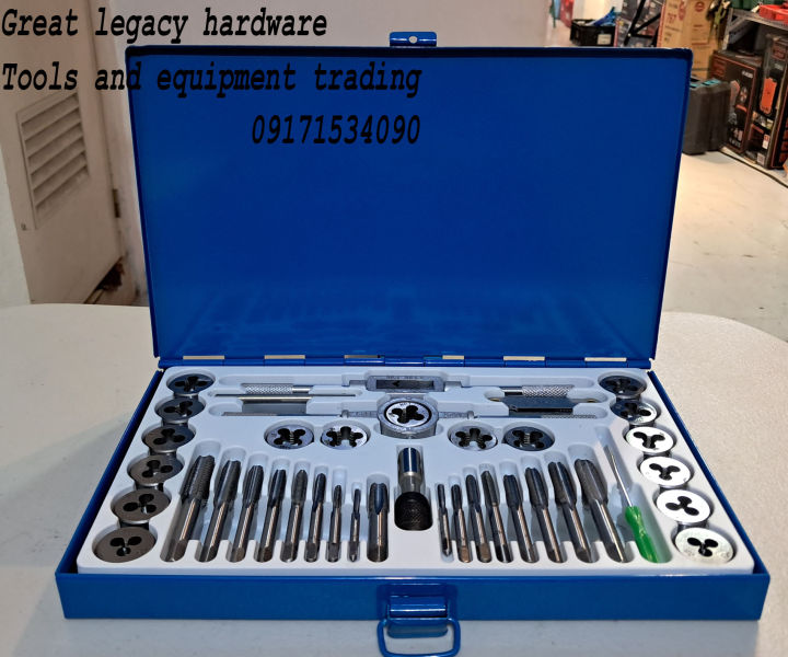 Flyman 40 Pcs Tap And Die Set Spline Set For Creating Screw Threads ...