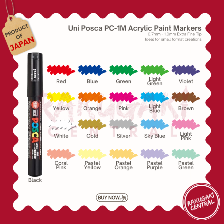Uni Posca PC-1M Paint Markers | Lazada PH