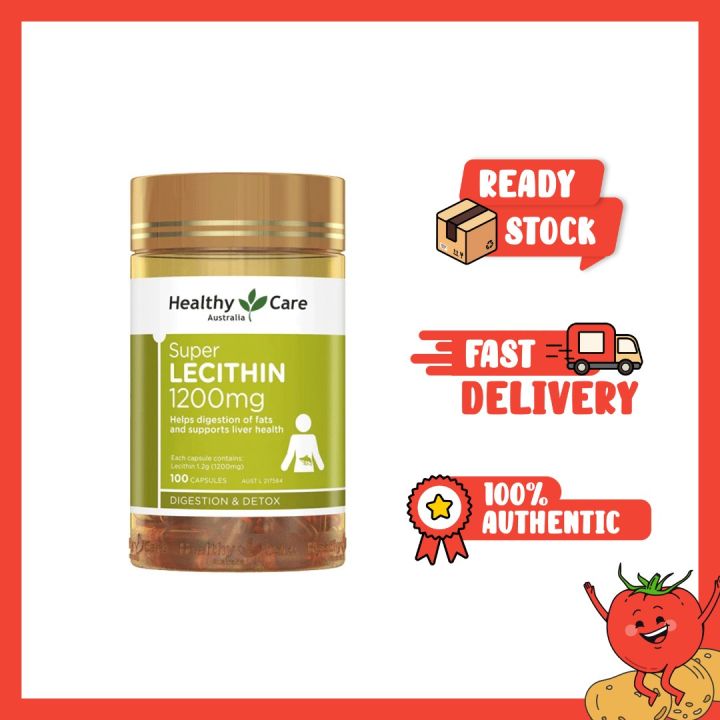 Healthy Care Super Lecithin 1200mg - 100 Capsules | Lazada